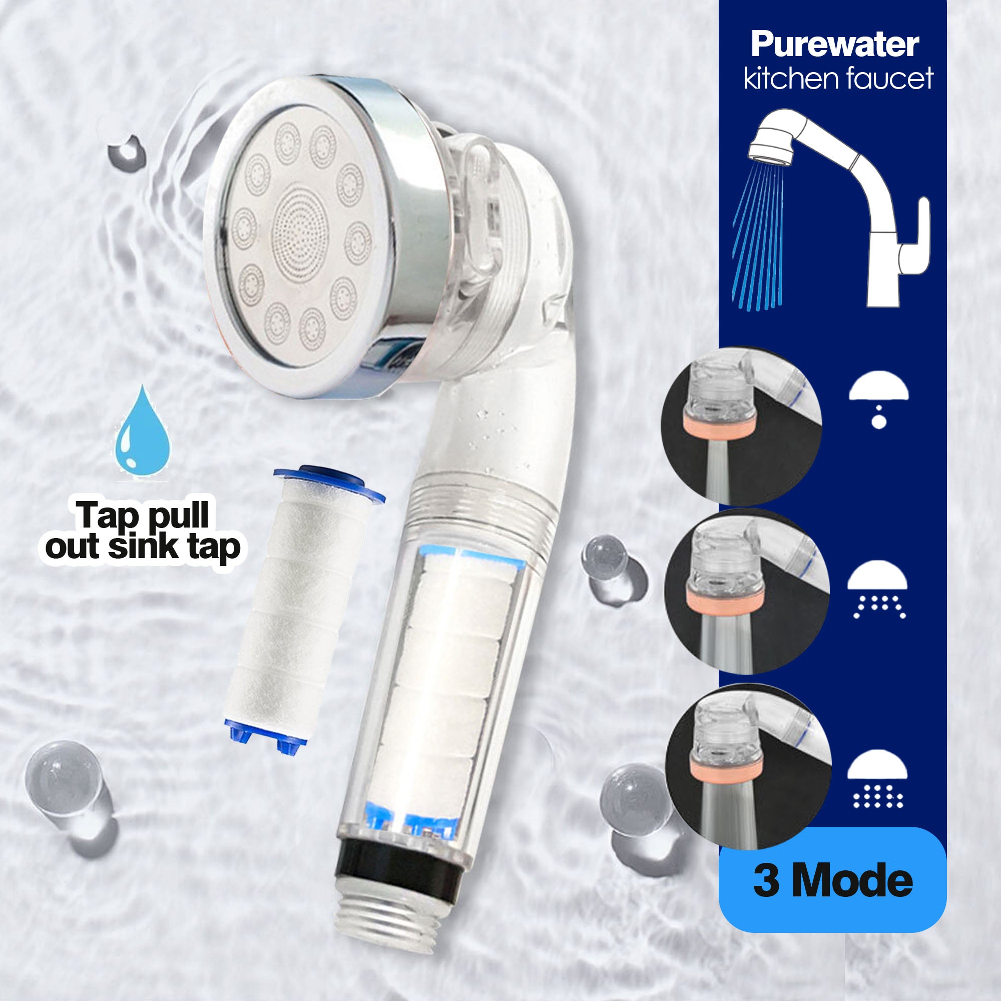 Purewater kitchen faucet handheld water tap – Krafter